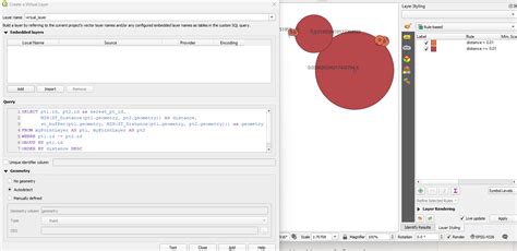 point creating buffers to closest distances with two categories in qgis geographic