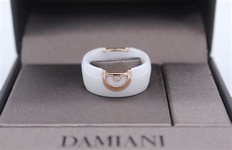 다미아니 D 아이콘 링 화이트 세라믹 다이아 로즈골드 헬로마켓