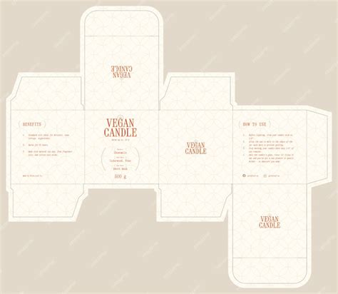 Premium Vector Editable Vector Packaging Box Dieline For Beauty Cosmetics