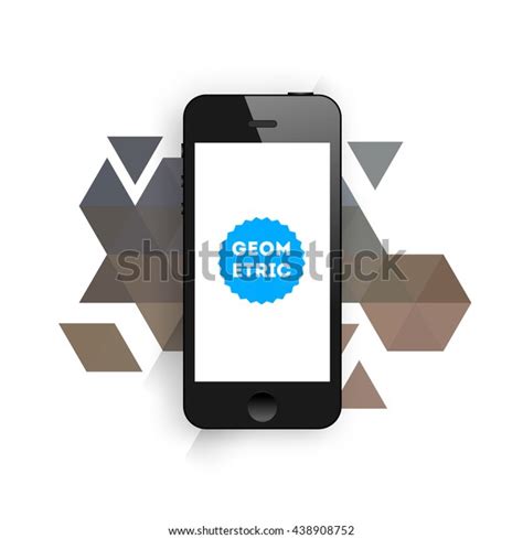 Geometric Vector Background Triangles Pattern Business Stock Vector Royalty Free 438908752