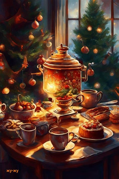 Рождество Рождество Картины Пейзаж картина маслом