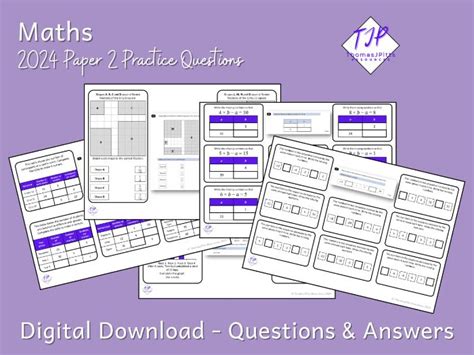 2024 Sats Maths Paper 2 Practice Questions Teaching Resources