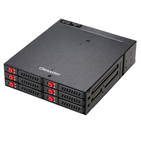 Sata Ssd Hdd 핫 스왑 모바일 랙인클로저 하드 디스크 인클로저 랙 525 드라이브 4 베이용 데이터 스토리지 6