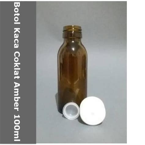 Jual Botol Sirup Coklat 100ml Baru Botol Kaca Amber 100cc Botol Kaca Shopee Indonesia