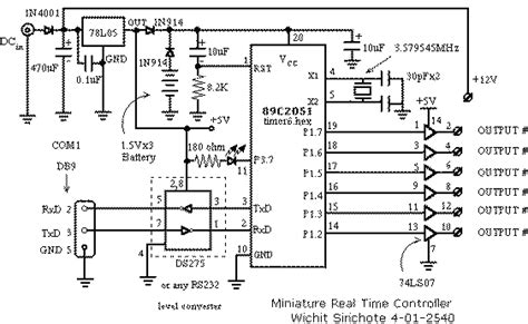 at89c2051 real time controller electronic microcontroller based