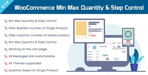 Min Max Quantity And Step Control For Woocommerce Pro