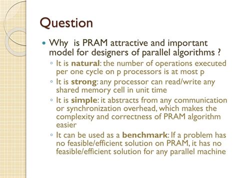 Ppt Pram Parallel Random Access Machine Powerpoint Presentation