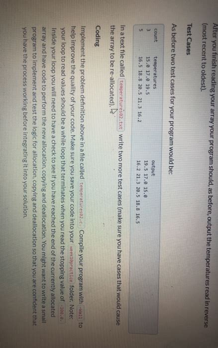 Question 1 Reading Into A Dynamic Array Problem