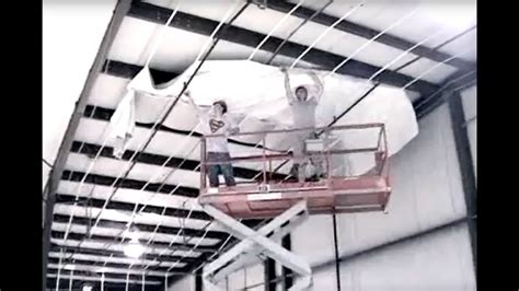 Installing Aluminum Insulation Industrial Ceiling