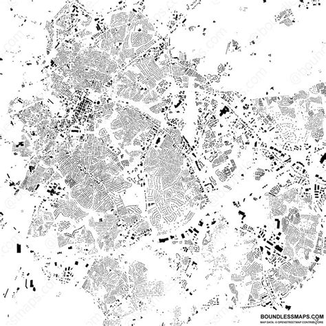 Greenville Figure Ground Vector Map Boundless Maps Figure Ground Map Vector Meriden
