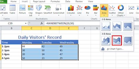 6 Types Of Area Chartgraph Excel Tutorial