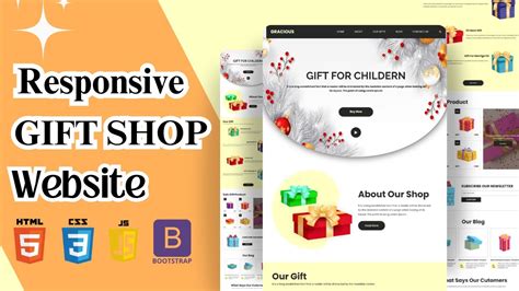 🎁 Responsive T Shop Website Html Css Js And Bootstrap 🔔 Youtube