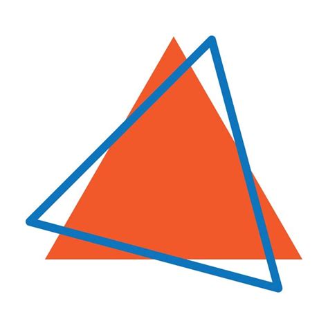 Premium Vector Triangle Icon Vector Illustration Design Template