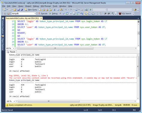 Prevent Unauthorized REVERTing After EXECUTE AS Sqlity Net