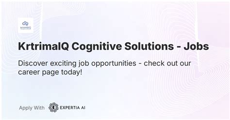 Krtrimaiq Cognitive Solutions Career Page Jobs