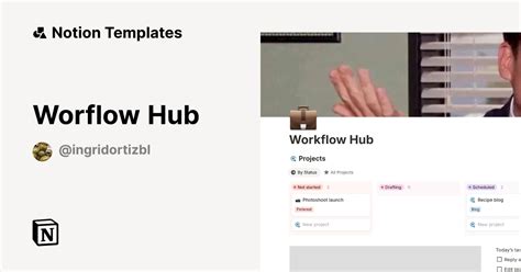 Worflow Hub Template Notion Marketplace