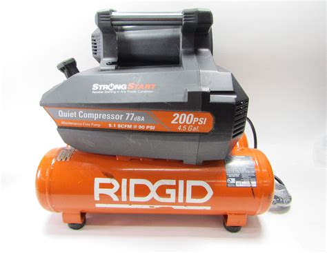 Ridgid 45 Gal Portable Electric Quiet Air Compressor Of45200ss