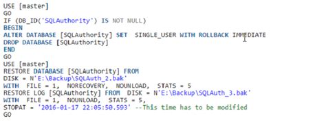 Sql Server Fix Msg 4335 Level 16 State 1 The Specified Stopat