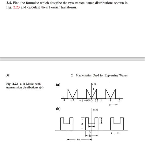 24 Find The Formulae Which Describe The Two Transmittance