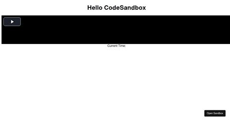 React Videojs Currenttime Forked Codesandbox