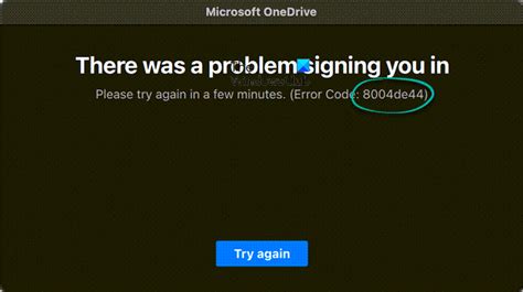 Fix 0x8004de44 Onedrive Error The Right Way