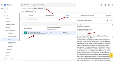 How To Use Optisigns Auto Provisioning Template On Chromeos Optisigns