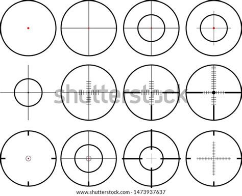 Aim Shoot Focus Cursor Sniper Scope Stock Vector Royalty Free Shutterstock