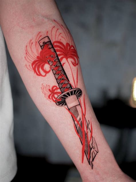 Катана танджиро тату Клинок рассекающий демонов Nel 2025 Tatuaggi