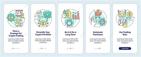 Cryptocurrency Tips Onboarding Mobile App Screen Task Mockup Trading