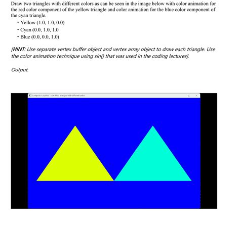 Solved Draw Two Triangles With Different Colors As Can Be Chegg