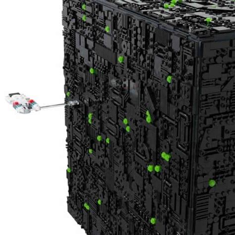 Star Trek Borg Cube Moc 96830 Ucs Battleship Space Ship 9278pcs
