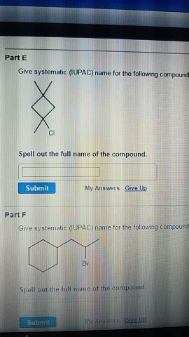 Solved Give Systematic IUPAC Name For The Following Chegg Com