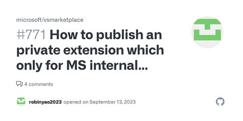 How To Publish An Private Extension Which Only For Ms Internal Users