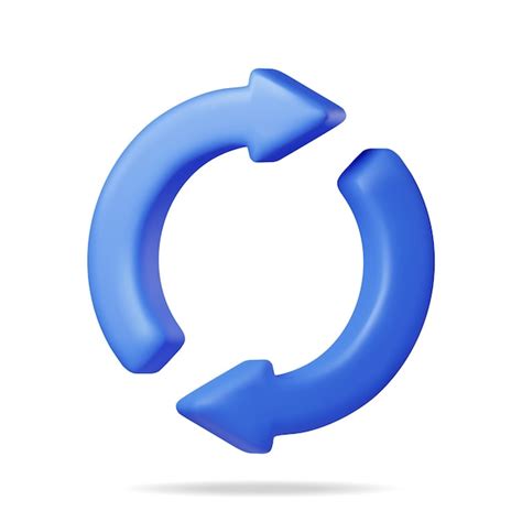 Premium Vector 3d Synchronization Icon Isolated Premium Vector 3d Synchronization Icon Isolated