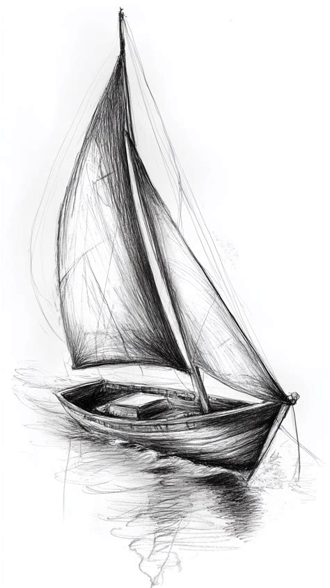 Sailing Boat Sketches Elegant Nautical Drawings For Art And Design