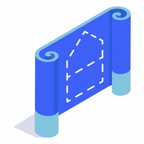 House Blueprint Architecture Drafting Plan Home Construction Icon