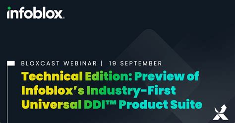 Infoblox Ddi Netops Secops Cloudops Webinar Techinnovation