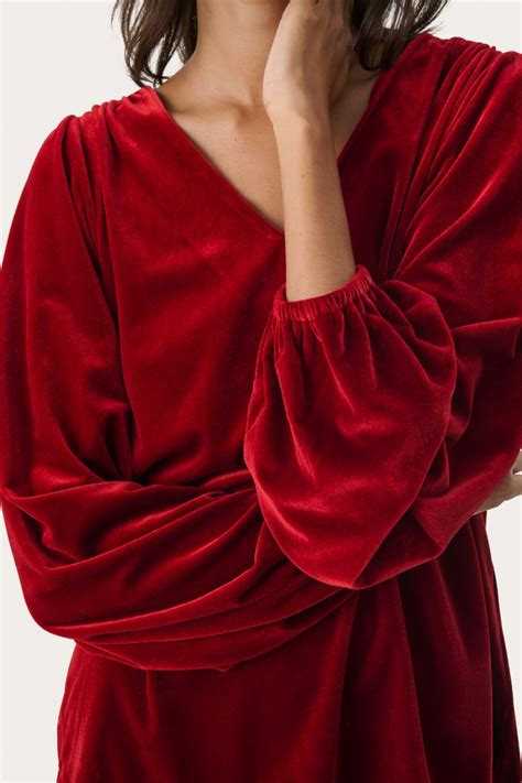 Part Two Madis Blouse Rhythmic Red Suser I Sivet Klær Sko Og