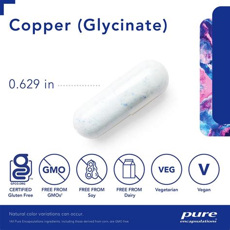 Copper Glycinate 60s Pure Encapsulation