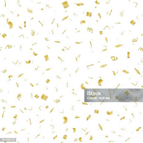 추상적인 배경으로 떨어지는 골드 색종이입니다 벡터입니다 공휴일에 대한 스톡 벡터 아트 및 기타 이미지 공휴일 금 금속