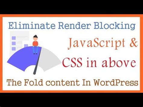 Eliminate Render Blocking JavaScript And CSS In Above The Fold Content YouTube