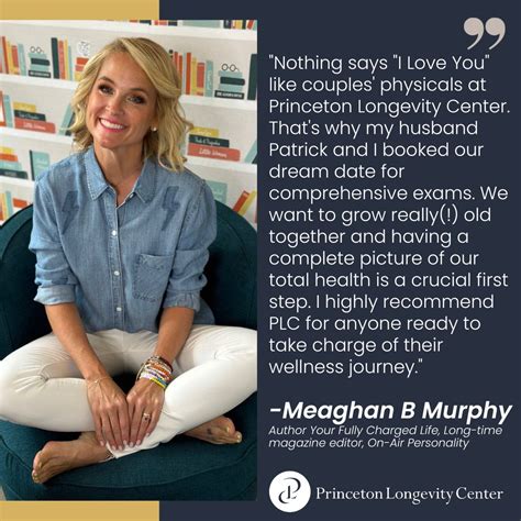 Were Excited To Share Meaghan Murphys Inspiring Experience At Princeton Longevity Center The