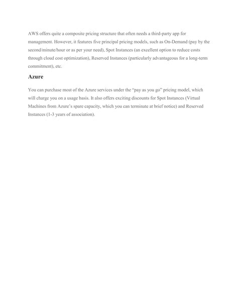 Cloud Services A Brief Comparison Between Azure Vs Aws Pdf
