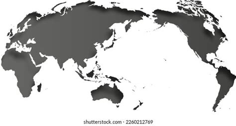 World Map Threedimensional 3d Background Stock Illustration 2260212769