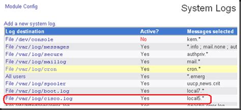 easy cisco syslog monitoring using webmin david vassallo s blog