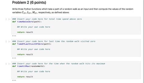 Python Homework 4 Arcsine Laws The Purpose Of This Chegg
