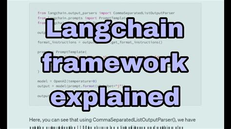 Langchain Framework Architecture Explained Youtube