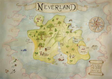 Neverland Map By B3ttsy On Deviantart