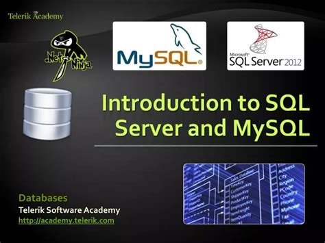Ppt Introduction To Sql Server And Mysql Powerpoint Presentation