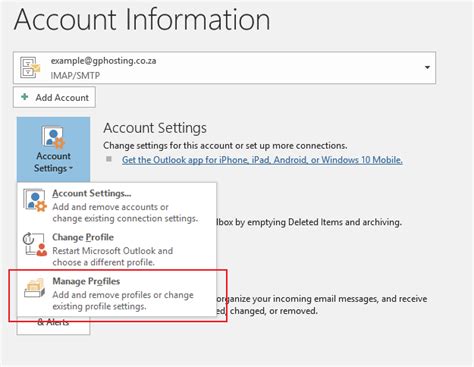How To Set Up Your Email Account In Outlook 365 Advanced Knowledgebase Gp Hosting Solutions